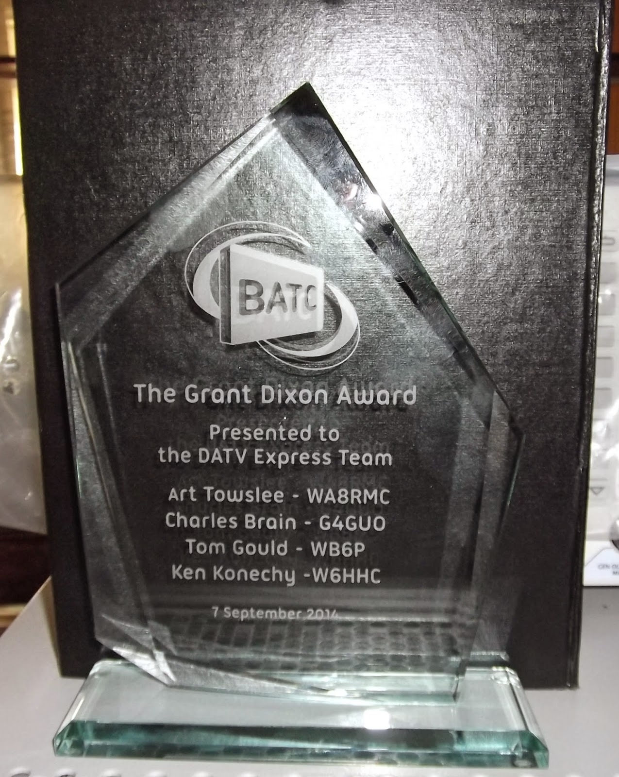 Grant Dixon Award – British Amateur Television Club